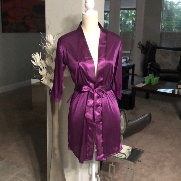 Intimates & Sleepwear | Sexy Satin Purple Robe | Poshmark